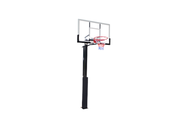 Mizaka 022TG Inground Basketball System Tempered Glass Backboard ...